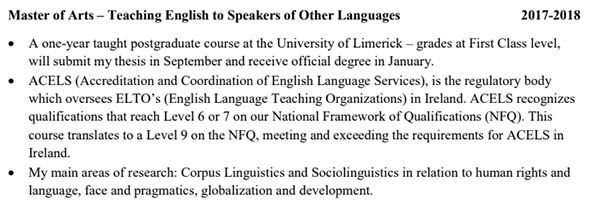 17 Tips to Have the Best TEFL Resume & Get Hired